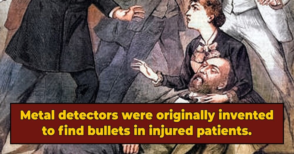 The First Metal Detector Failed To Save Garfield From A Bullet ...