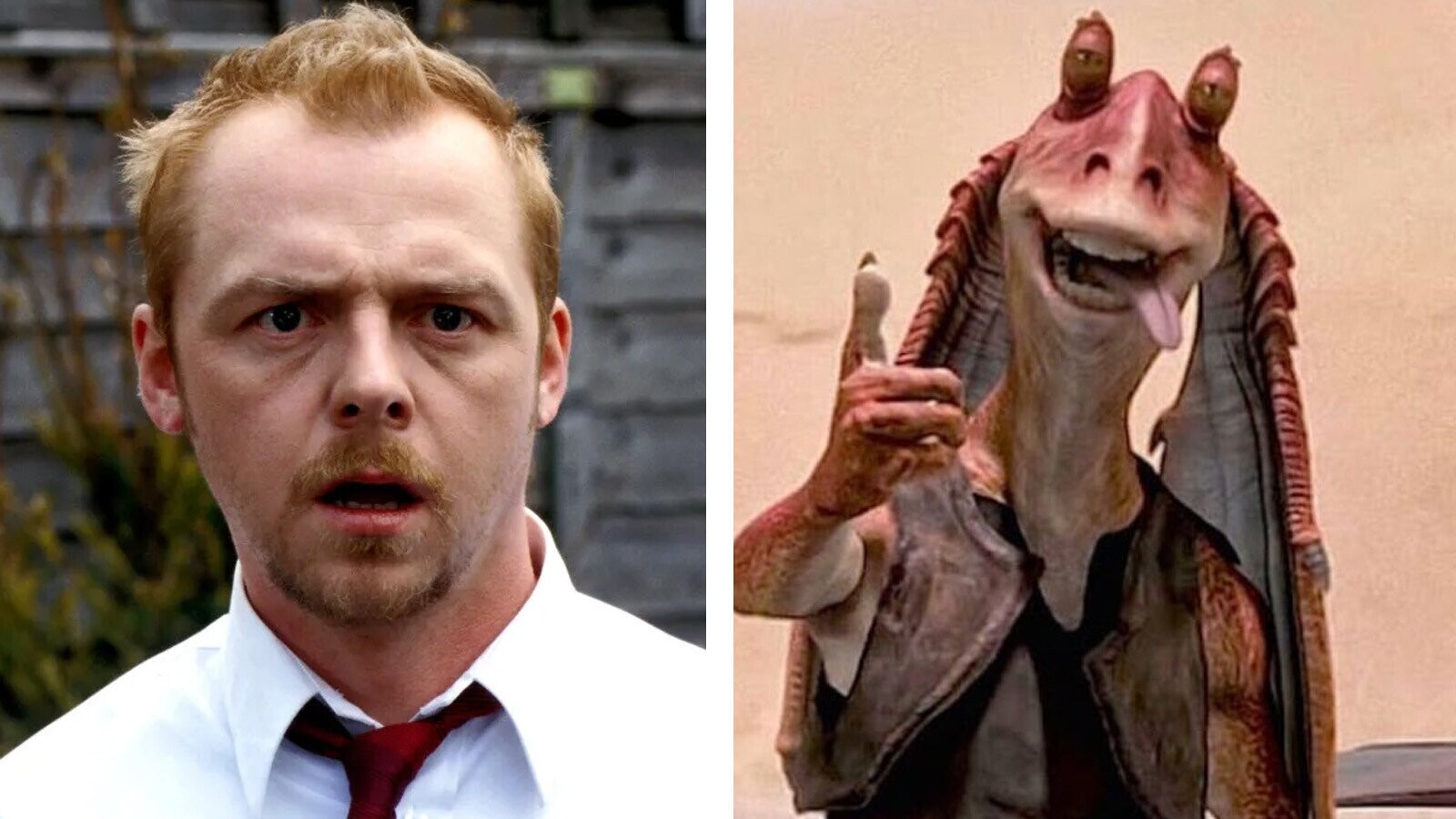 Simon Pegg Regrets Roasting Jar Jar Binks | Cracked.com