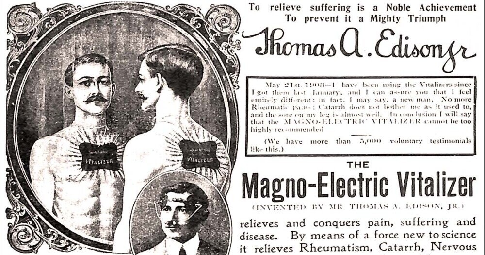 Thomas Edison Jr. Used His Family Name To Sell 'Miracle' Quack ...