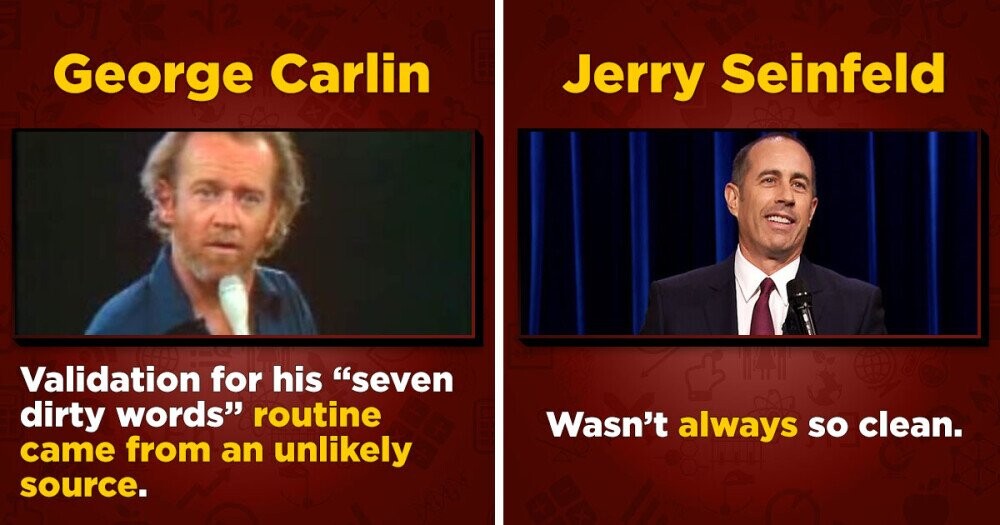 Jerry Seinfeld vs. George Carlin: The Case for Cursing in Comedy ...