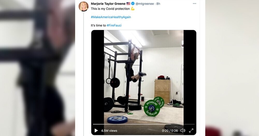 Georgia Rep. Marjorie Taylor Greene's Workout Looks Like a Back Injury ...