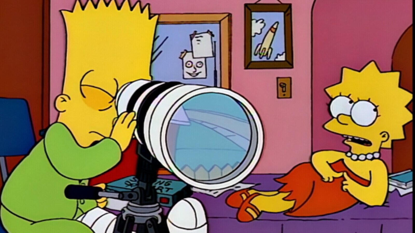 bart simpson window