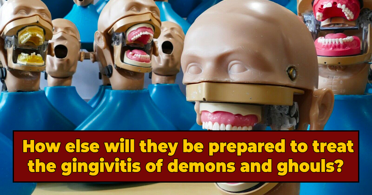 Gaze Upon The Toothy Horror That Is Dental Practice Dummies | Cracked.com