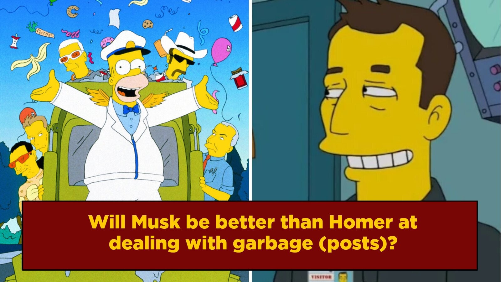 Elon Musk And Twitter Is Homer Simpson As Sanitation Commissioner ...