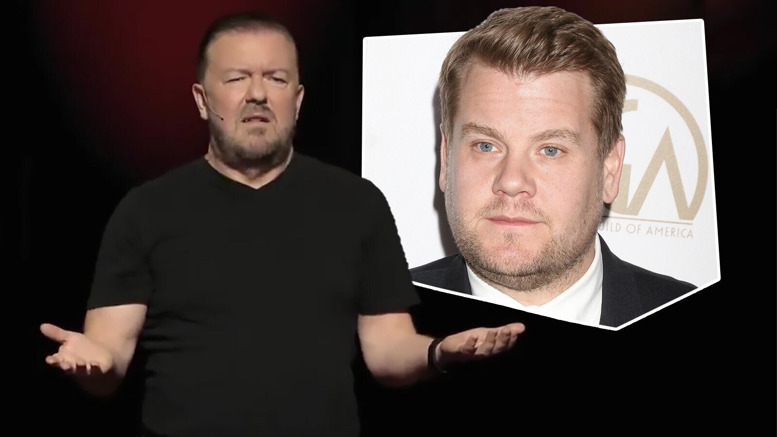 Ricky Gervais Just Reignited His Comedy Cold War with James Corden ...