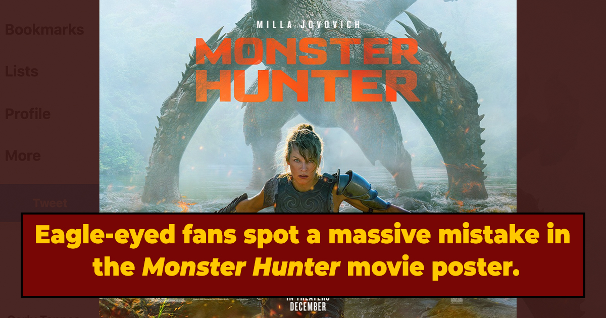 Eagle-Eyed Fans Catch Mistake In Monster Hunter Poster | Cracked.com
