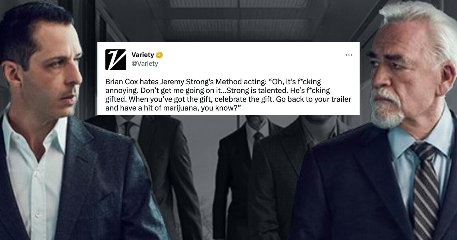 Brian Cox Talks Trash Like Logan Roy When It Comes to Jeremy Strong ...