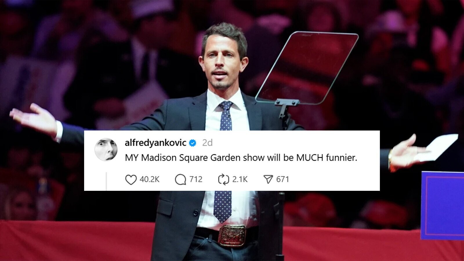 ‘Weird Al’ Had the Best Joke About Tony Hinchcliffe’s Rally Performance ...