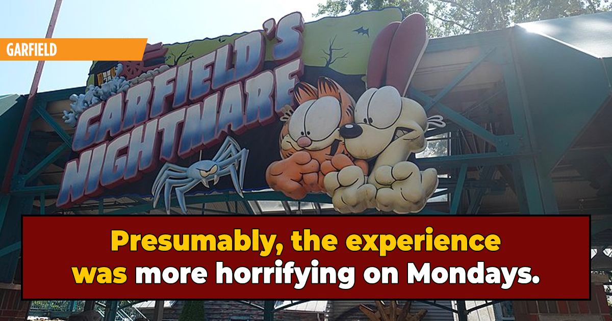 'Garfield's Bizarre Ride You Didn't Know Existed | Cracked.com