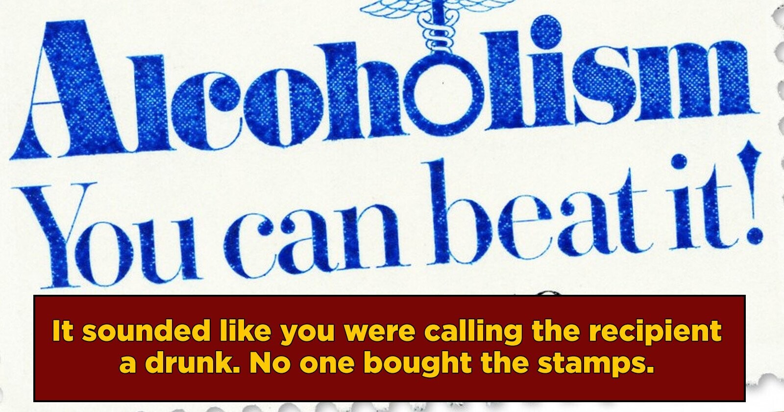 The Post Office Regretted Designing This Anti-Drinking Stamp | Cracked.com