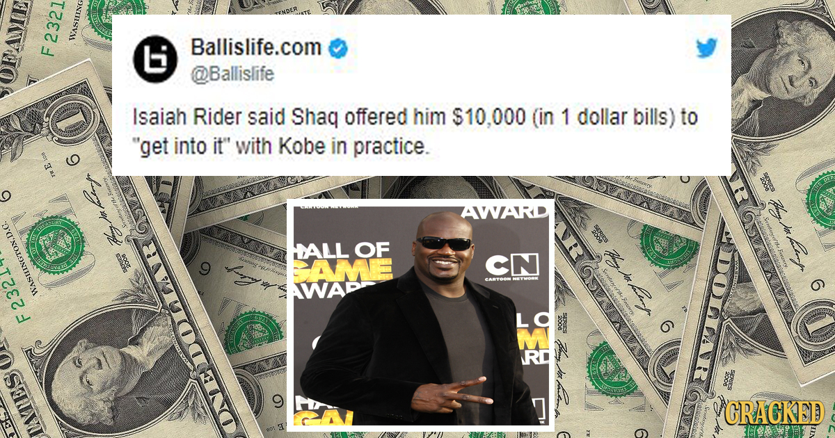 Shaq Once Offered A Teammate $10K To Fight Kobe | Cracked.com