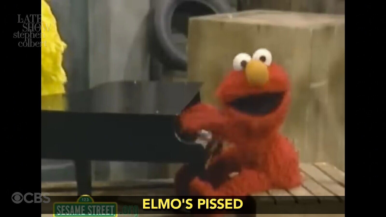 Elmo Drops A Donald Trump Diss Track on ‘The Late Show’ As the White ...