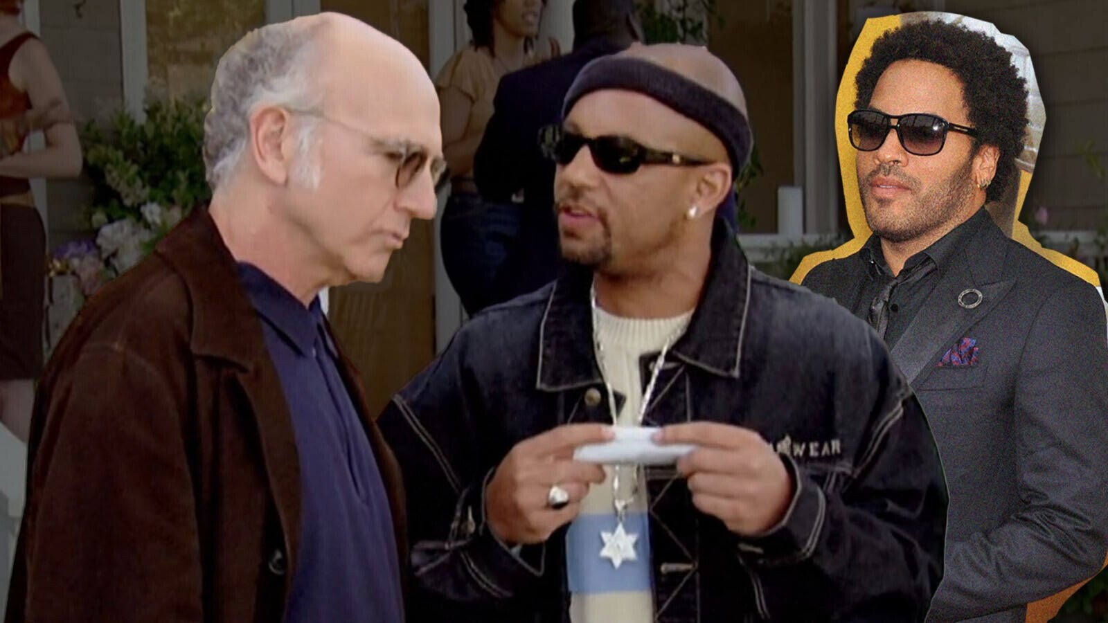 How Lenny Kravitz Made His Own Episode of ‘Curb Your Enthusiasm’ Guest Starring Krazee-Eyez ...