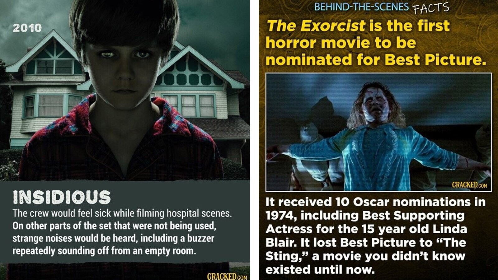 33 Freaky Behind-the-Scenes Bits of Trivia About Horror Films | Cracked.com