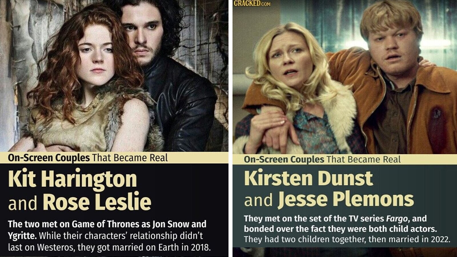 15 On-Screen Couples That Got Together in Real Life | Cracked.com