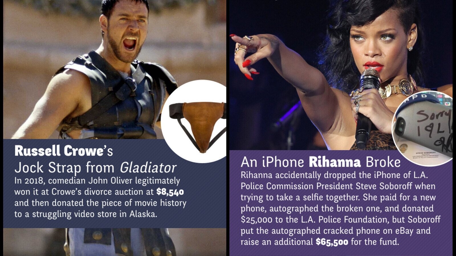 15 Unique Celebrity Items Sold in Auctions | Cracked.com