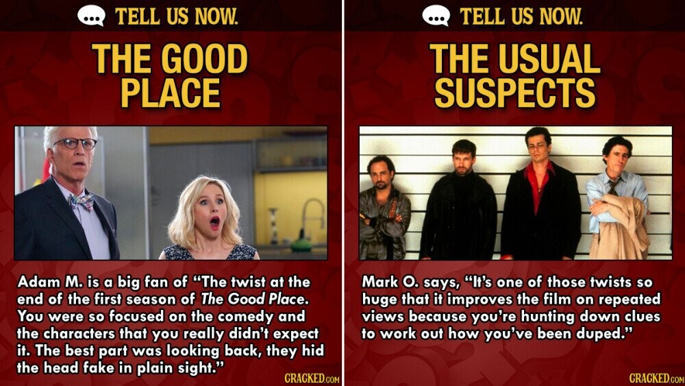 Tell Us Now: 16 Of The Greatest Plot Twists | Cracked.com