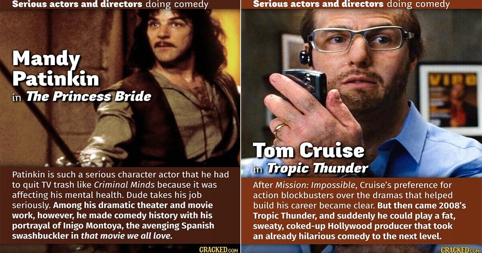 20 Serious Actors and Directors That Killed It in Comedies | Cracked.com