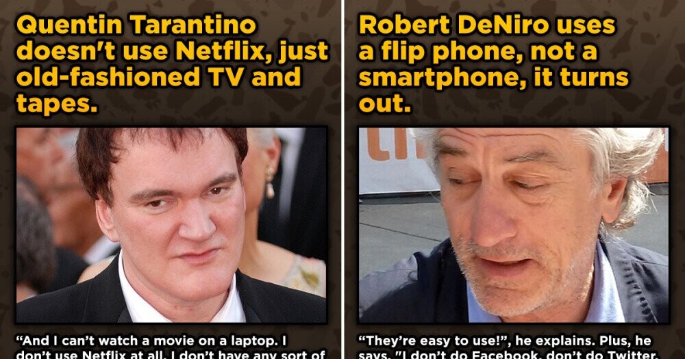 13 Celebs Who Don't Use Modern Technology We Take For Granted | Cracked.com