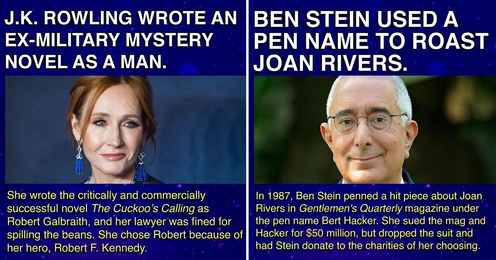 11 Celebrities Who Made Surprising Stuff Under a Pen Name | Cracked.com