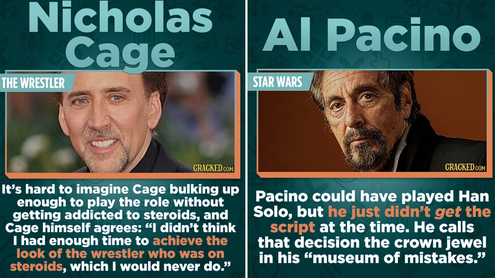 16 Weird Reasons Actors Turned Down Major Roles | Cracked.com