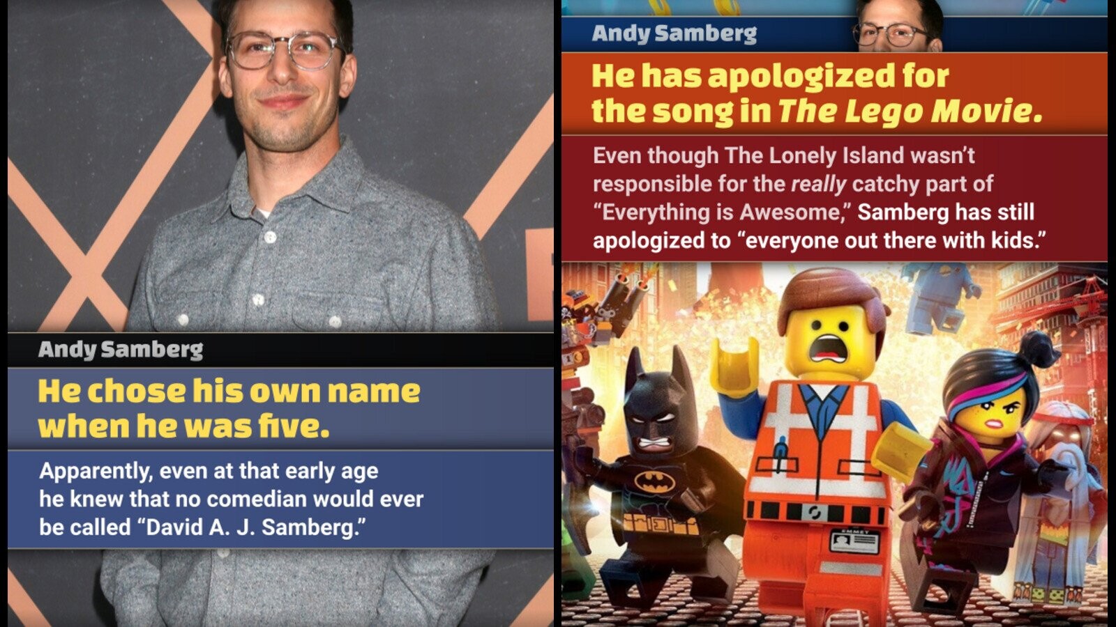 20 Facts About Andy Samberg To Read In A Silly Voice | Cracked.com
