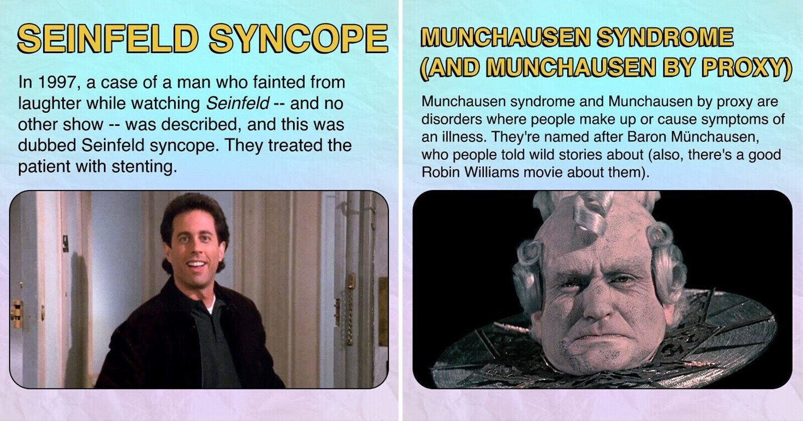 15 Bizarre Medical Disorders Named After Pop Culture Figures | Cracked.com