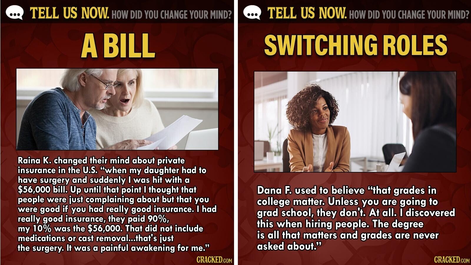 Tell Us Now: 19 Things That Actually Changed Someone's Mind | Cracked.com