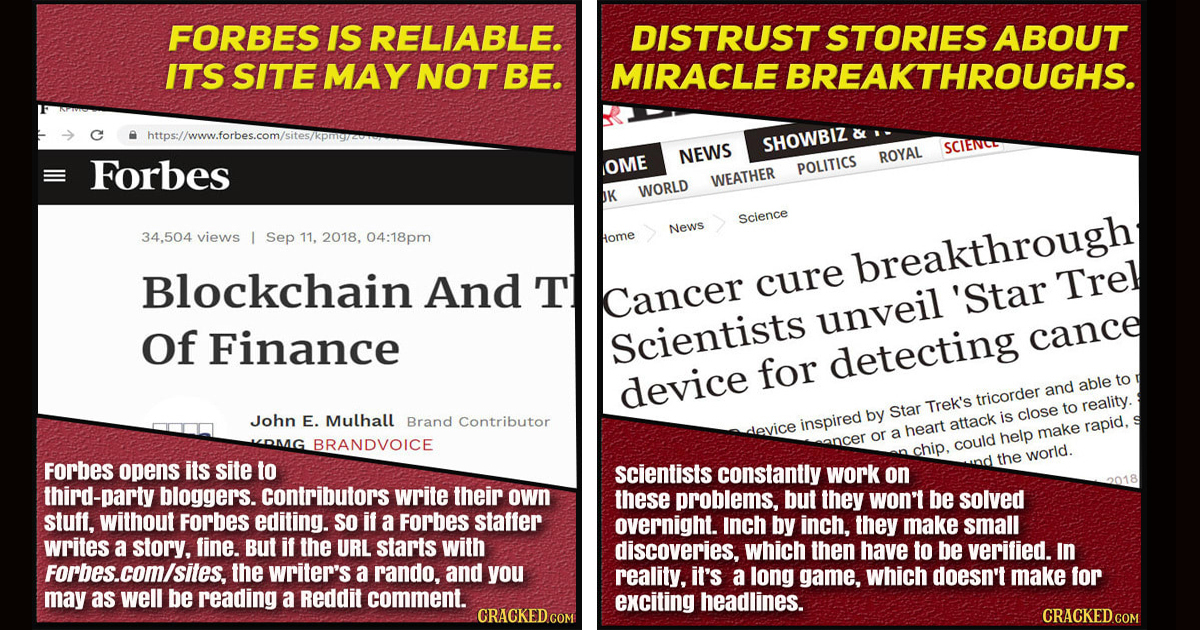 How To Spot Fake News From A Mile Away | Cracked.com