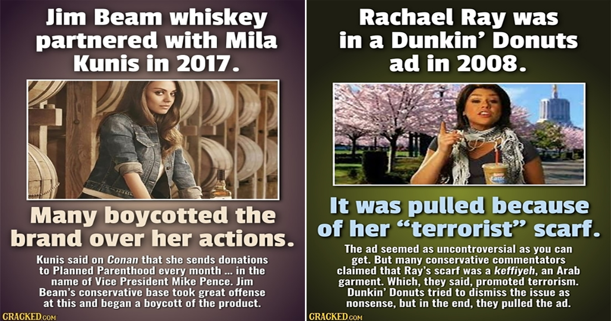 20 Times Companies Picked The Wrong Celebrity Spokesperson | Cracked.com